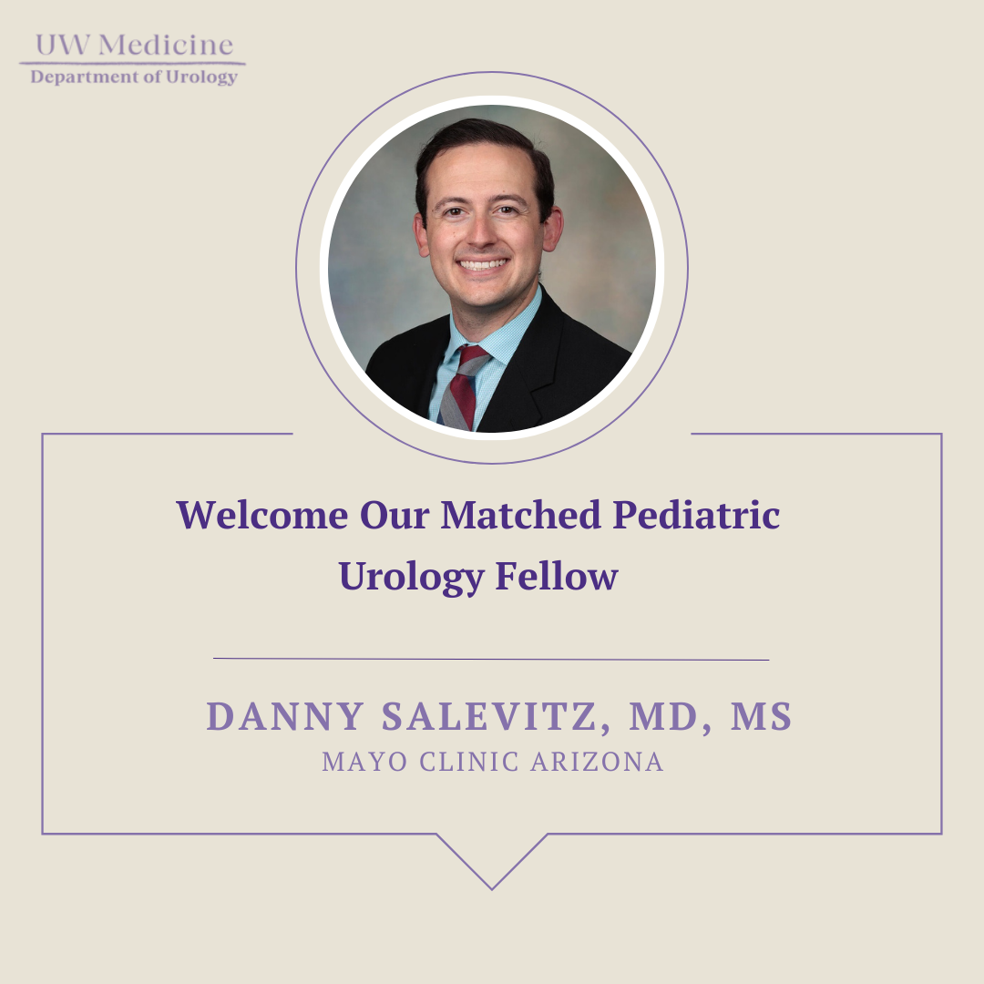 Welcoming our Matched 2025 Pediatric Urology Fellow! | Department of ...
